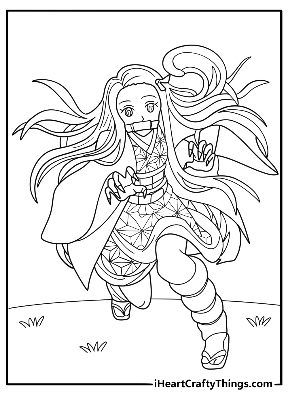 24 Nezuko Coloring Pages (Free Printable PDFs To Download)