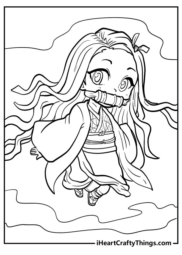 15 Nezuko Coloring Pages (Free Printable PDFs To Download)