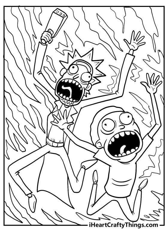 25 Rick And Morty Coloring Pages (100% Free PDF Printables)