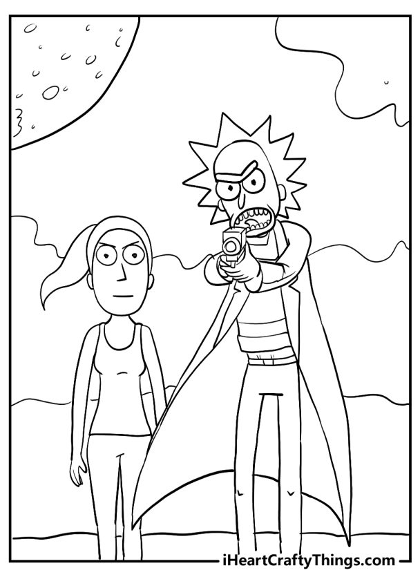 25 Rick And Morty Coloring Pages (100% Free PDF Printables)