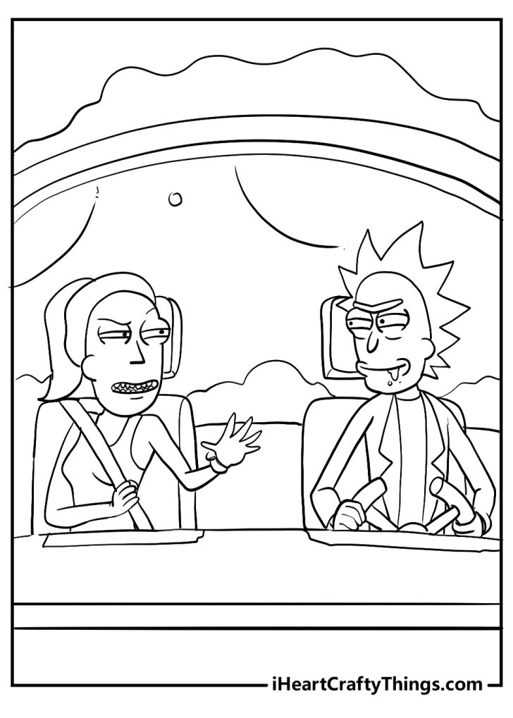 25 Rick And Morty Coloring Pages (100% Free PDF Printables)