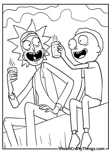 25 Rick And Morty Coloring Pages (100% Free PDF Printables)