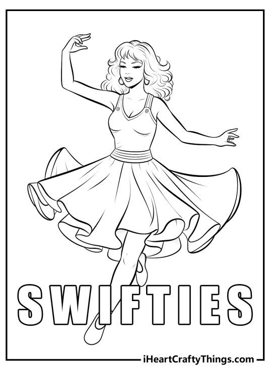 Taylor Swift Coloring Pages (42+ Free PDF Printables)