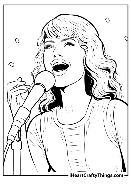 15 Taylor Swift Coloring Pages (100% Free PDF Printables)