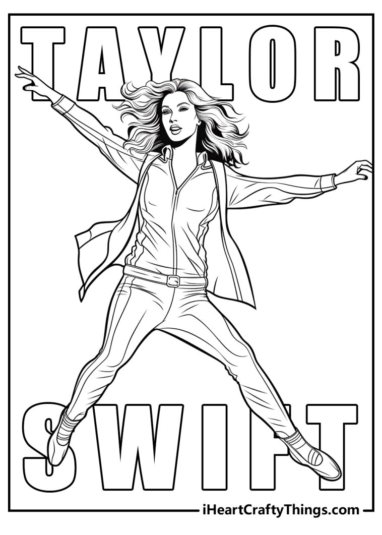 15 Taylor Swift Coloring Pages (100% Free PDF Printables)