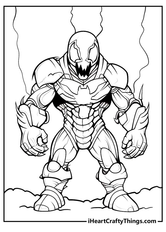 Free Venom Coloring Pages (15 Easy Printable PDFs)