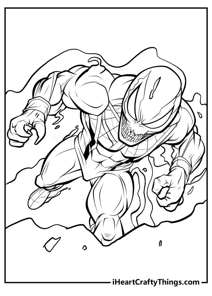 Free Venom Coloring Pages (15 Easy Printable PDFs)