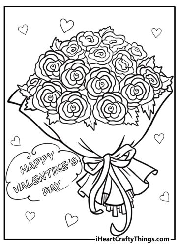 30 Valentine’s Day Coloring Pages (100% Free Printables)