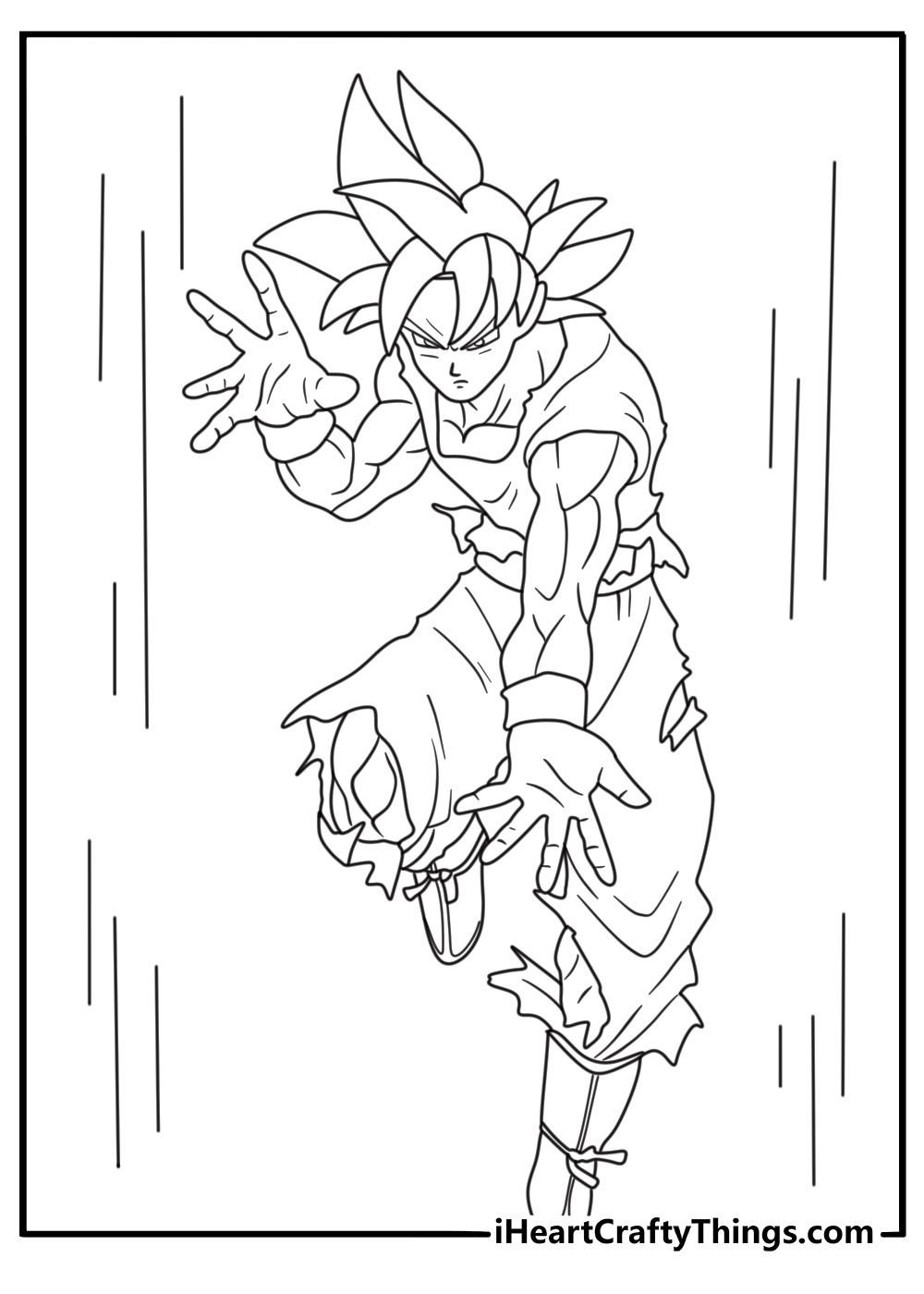 40 Free Goku Coloring Pages (Easy PDF Printables For Kids)