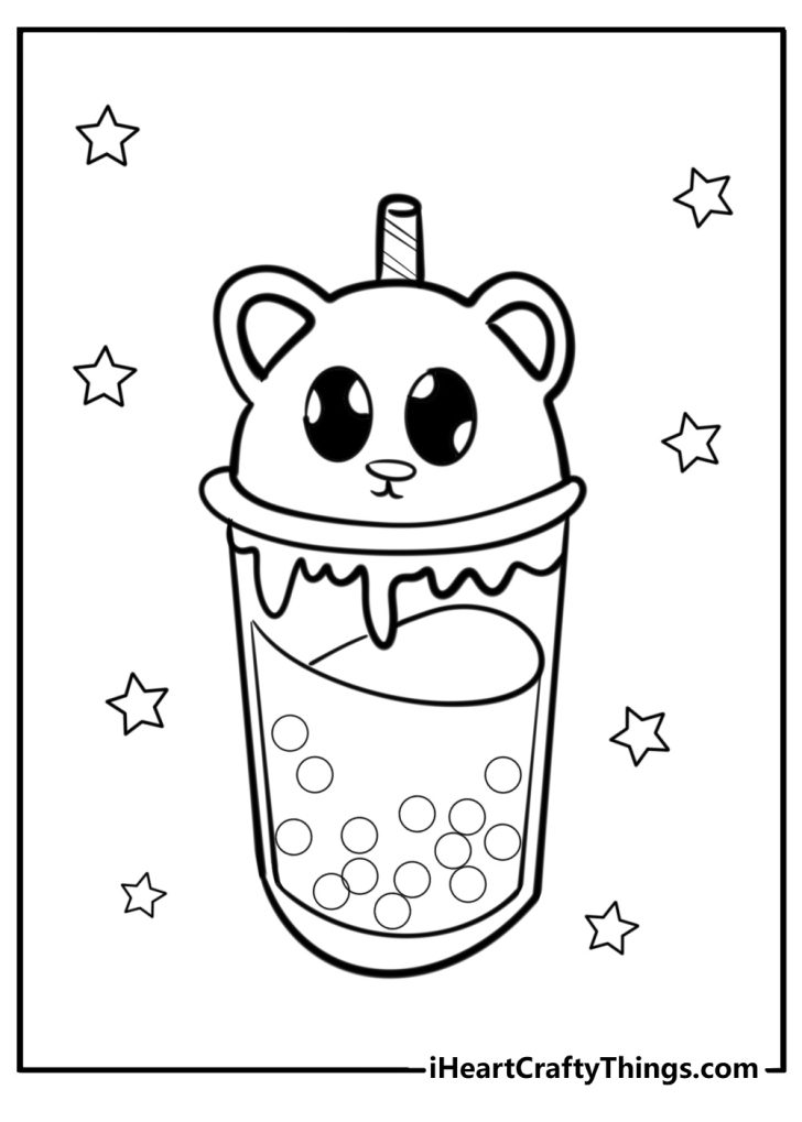 25 Boba Tea Coloring Pages (100% Free PDFs To Print)
