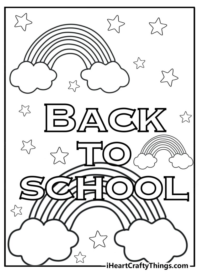 20 Back To School Coloring Pages (Free PDF Printables)