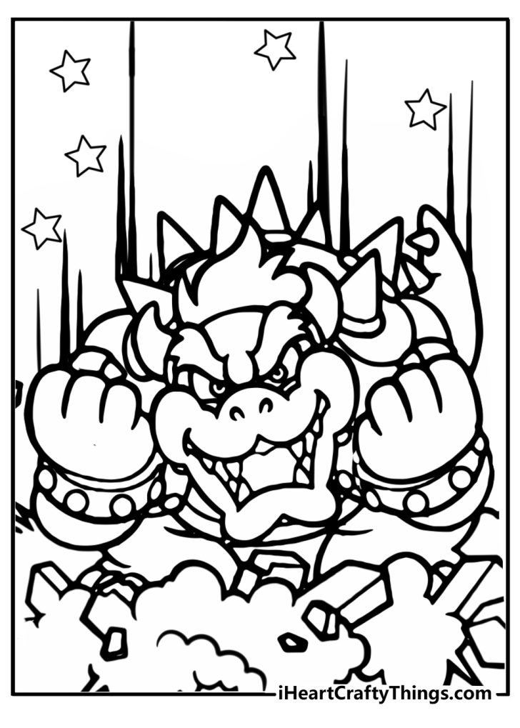 31 Bowser Coloring Pages (100% Free To Print)