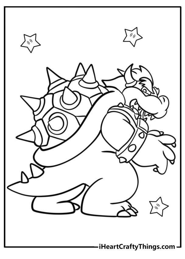 31 Bowser Coloring Pages (100% Free To Print)