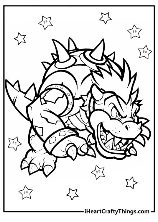 31 Bowser Coloring Pages (100% Free To Print)