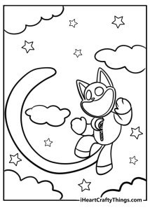 18 New CatNap Coloring Pages (100% Free To Print)