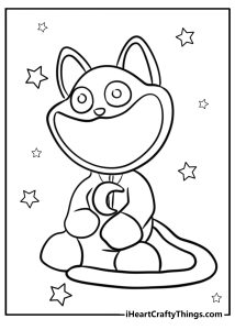 18 New CatNap Coloring Pages (100% Free To Print)