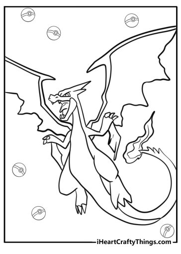 36 New Charizard Coloring Pages (100% Free To Print)