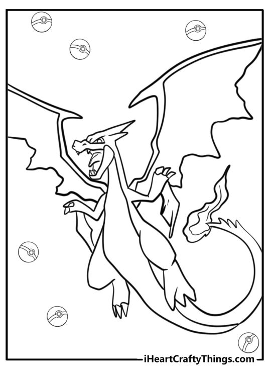 36 New Charizard Coloring Pages (100% Free To Print)