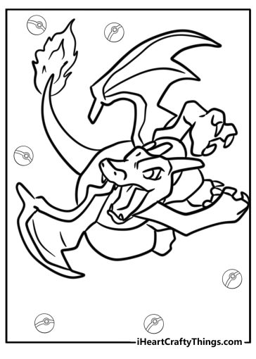 36 New Charizard Coloring Pages (100% Free To Print)