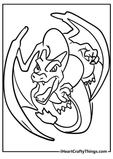 36 New Charizard Coloring Pages (100% Free To Print)
