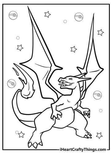 36 New Charizard Coloring Pages (100% Free To Print)