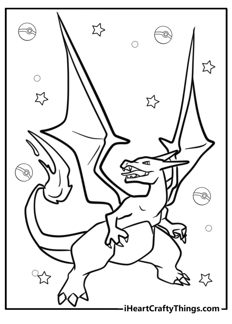 36 New Charizard Coloring Pages (100% Free To Print)