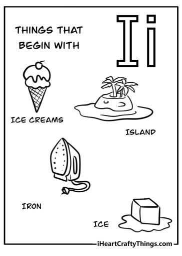 20 Letter I Coloring Pages (Free Printable PDF For Toddlers)