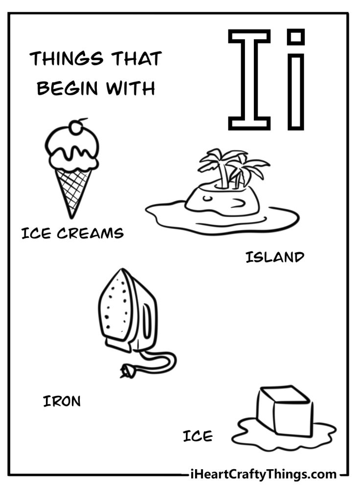 20 Letter I Coloring Pages (Free Printable PDF For Toddlers)