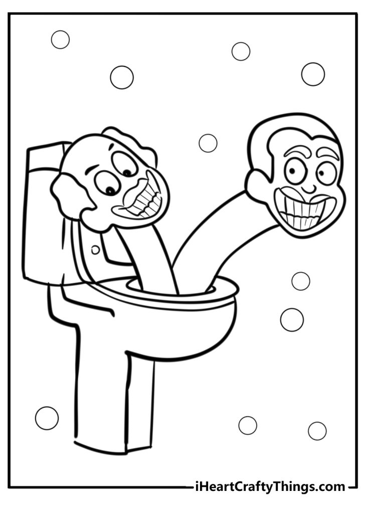 25 New Skibidi Toilet Coloring Pages (100% Free To Print)