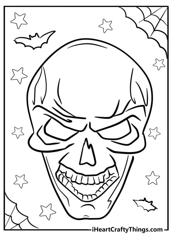 25 New Horror Coloring Pages (100% Free To Print)