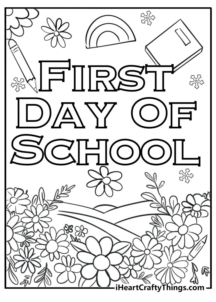 20 Back To School Coloring Pages (Free PDF Printables)
