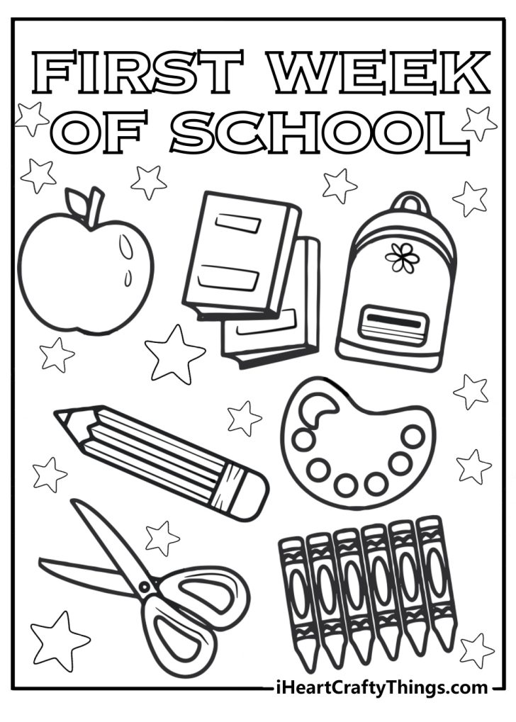 20 Back To School Coloring Pages (Free PDF Printables)