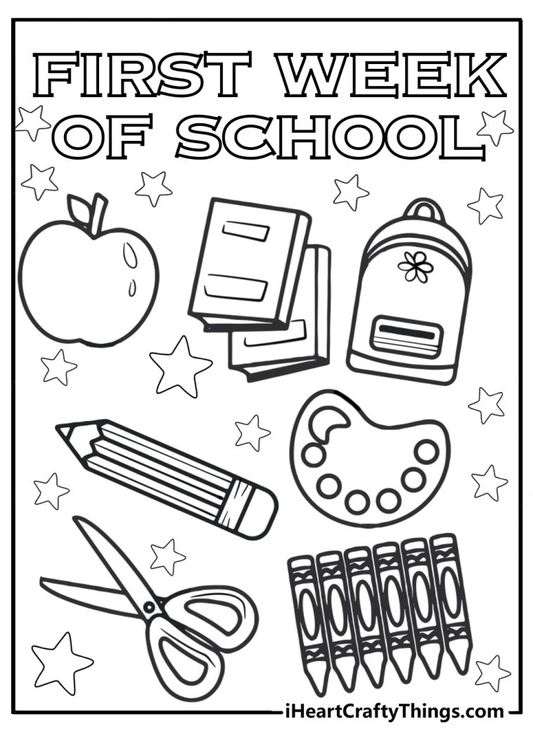 20 Back To School Coloring Pages (Free PDF Printables)