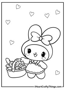 25 My Melody Coloring Pages For Kids (100% Free To Print)