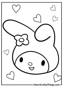 25 My Melody Coloring Pages For Kids (100% Free To Print)
