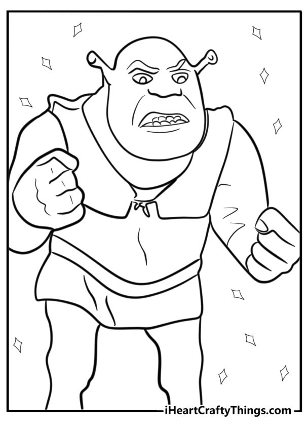 44 New Shrek Coloring Pages (100% Free To Print)
