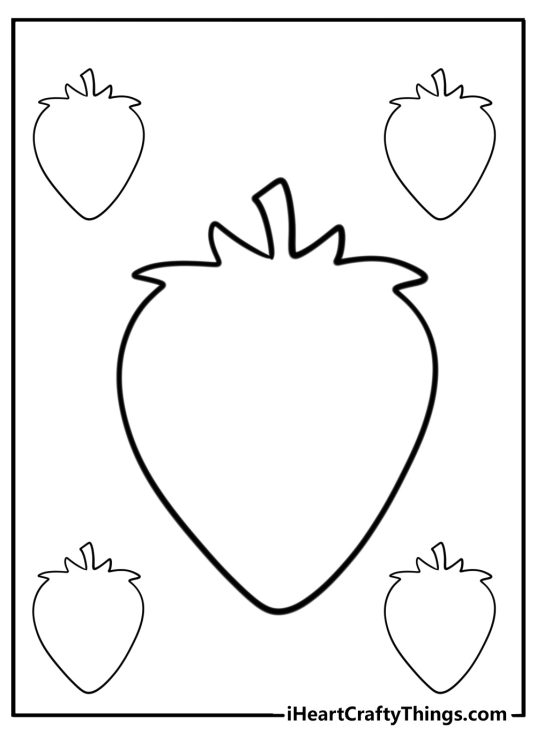 20 Strawberry Coloring Pages - Free PDF Printables For Kids