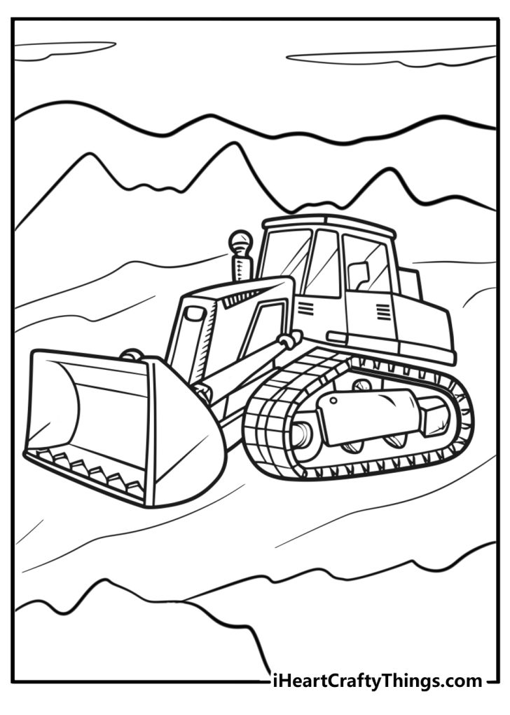29 New Excavator Coloring Pages (100% Free To Print)