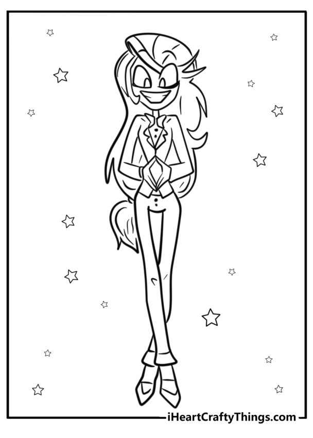 26 New Hazbin Hotel Coloring Pages (100% Free To Print)