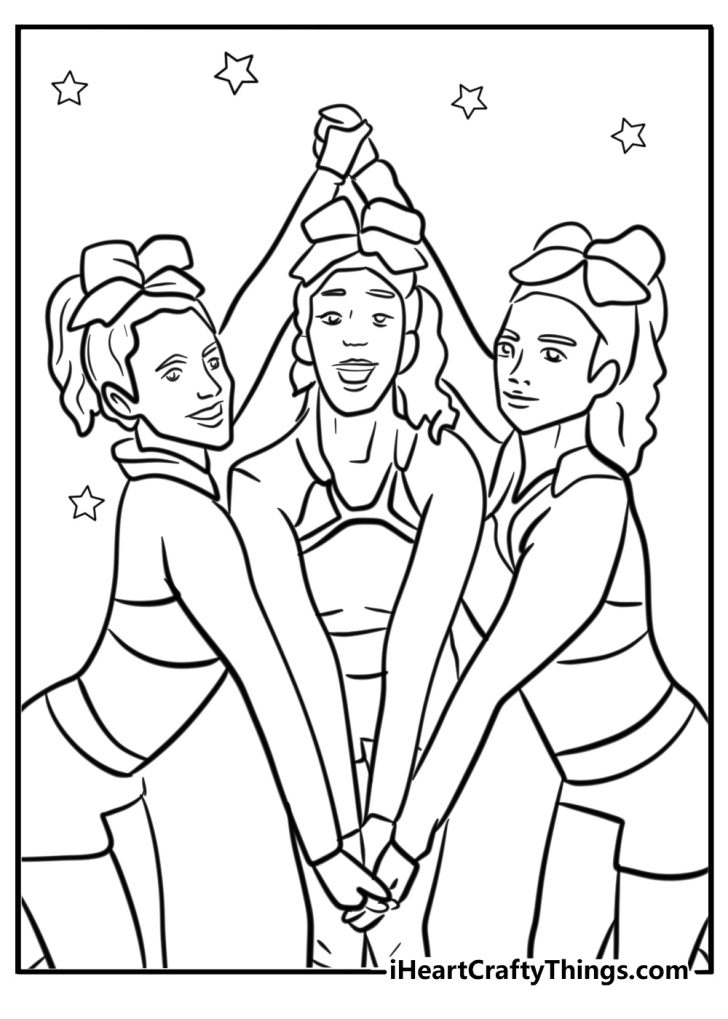 26 New Cheerleader Coloring Pages (100% Free To Print)