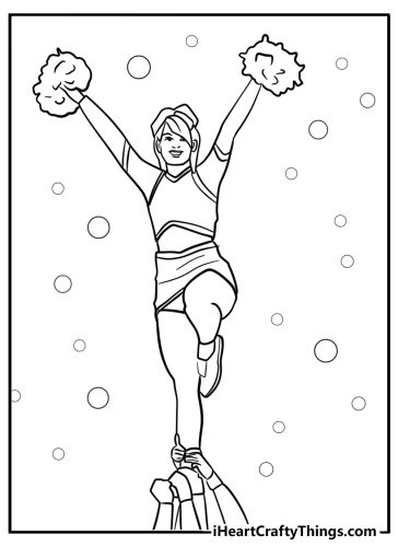 26 New Cheerleader Coloring Pages (100% Free To Print)