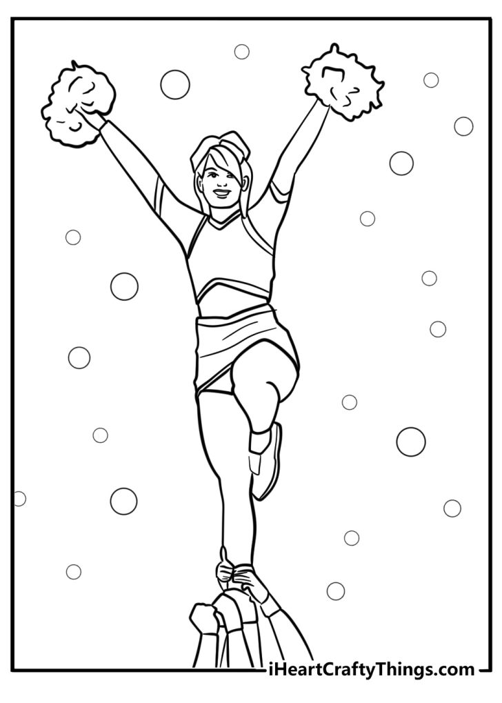 26 New Cheerleader Coloring Pages (100% Free To Print)