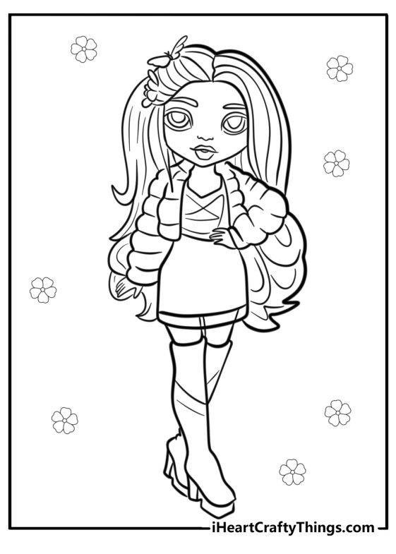 Rainbow High Coloring Pages: 26 Free Printables For Kids