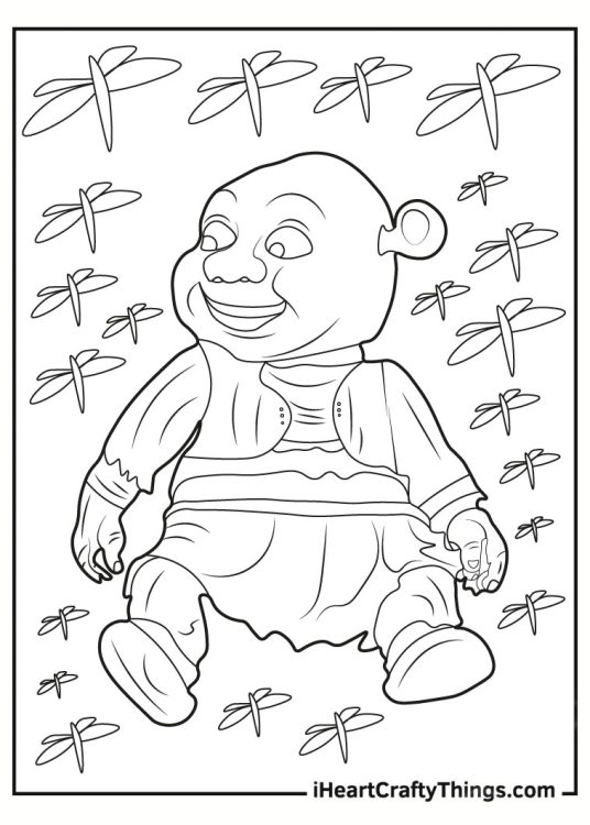 Shrek Drawing For Kids