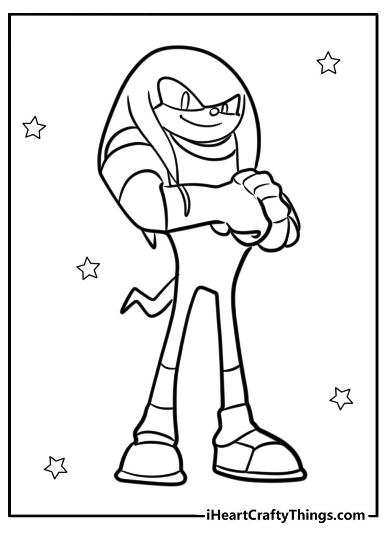 23 Knuckles Coloring Pages (100% Free To Print)