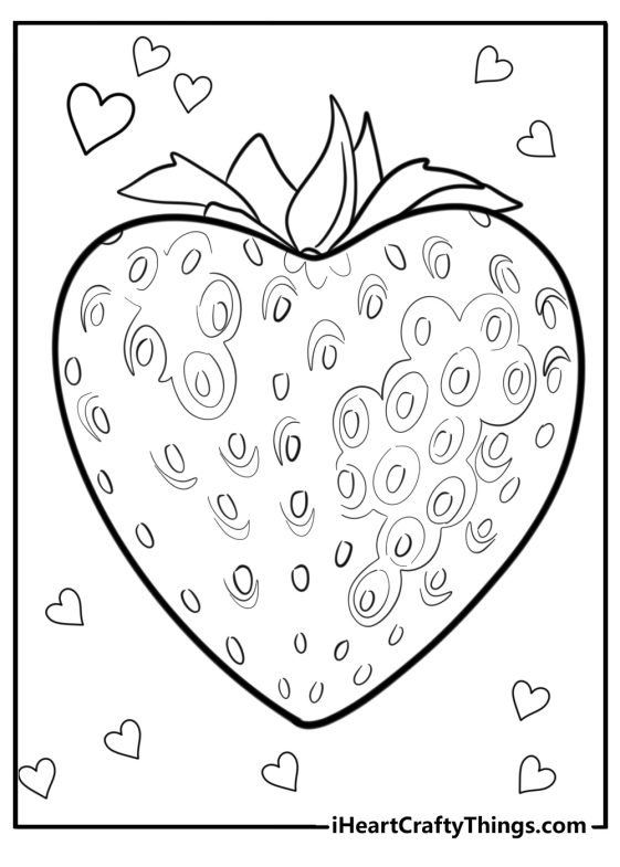 20 Strawberry Coloring Pages - Free PDF Printables For Kids