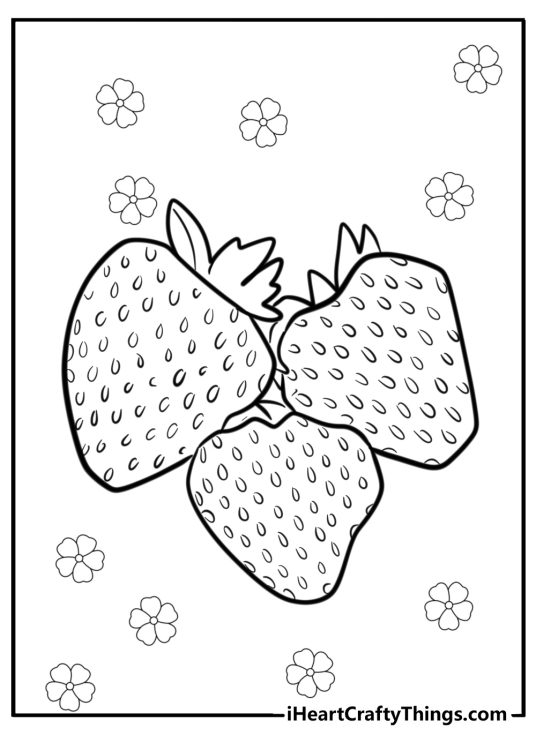 20 Strawberry Coloring Pages - Free PDF Printables For Kids