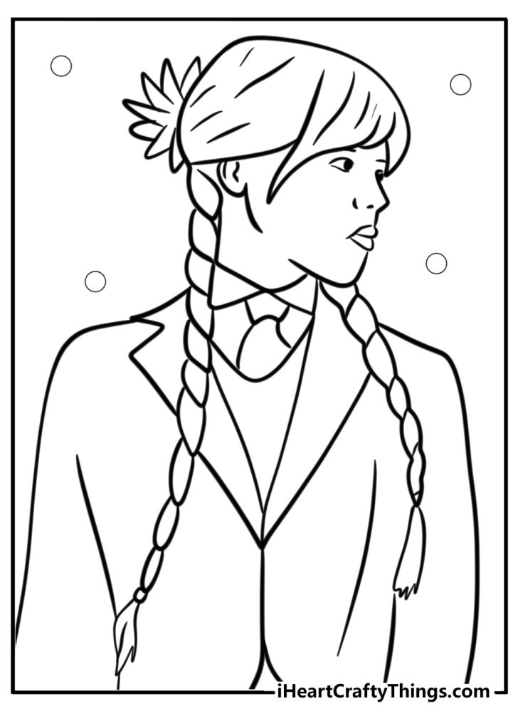 Wednesday Coloring Pages: 20 New Images To Print For Free!
