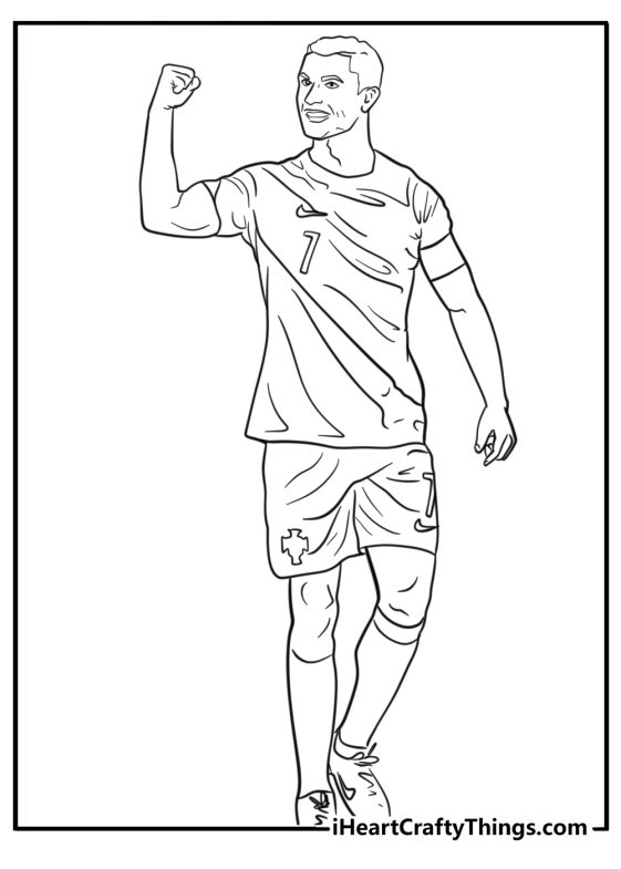 Cristiano Ronaldo Coloring Pages (25 Free Printable PDFs)