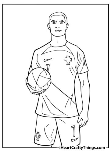Cristiano Ronaldo Coloring Pages (25 Free Printable PDFs)